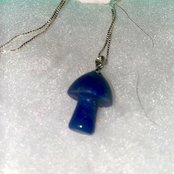 Hand Crafted | Jewelry | Psychedelic Boho Natural Blue Onyx Mushroom ...